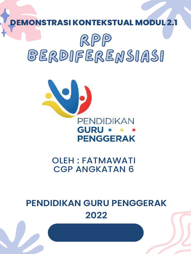 RPP Berdiferensiasi Fatma Ok | PDF | Seni