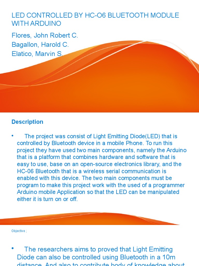 Led Controlled by HC | PDF | Arduino | Bluetooth