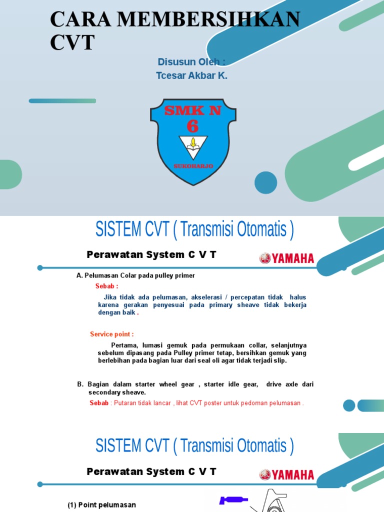 Cara Membersihkan Cvt-1 | PDF