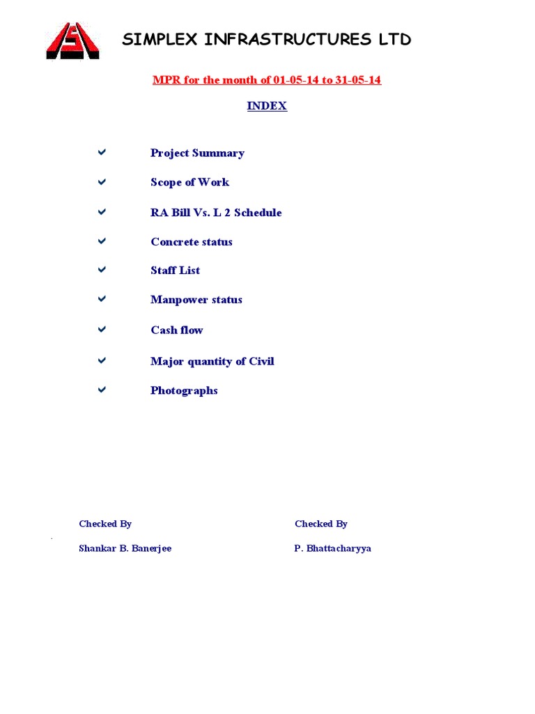 Monthly Progress Report (MPR) | PDF | Business