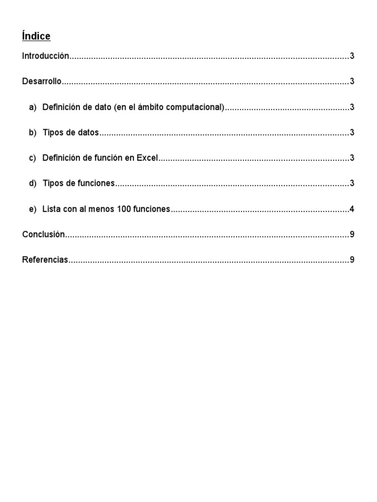 Tipos de Datos y Funciones en Excel | PDF | Datos | Microsoft Excel