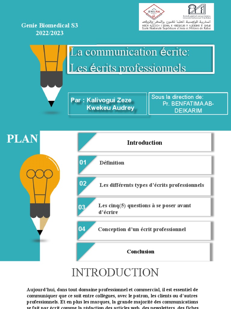 Ecrits Profnels | PDF | la communication | Cognition