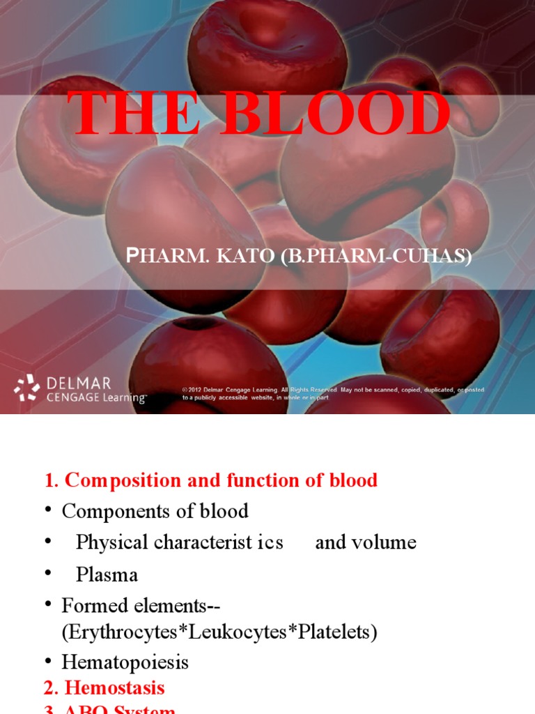 Blood Composition and Functions Explained | PDF | Blood Type | White ...