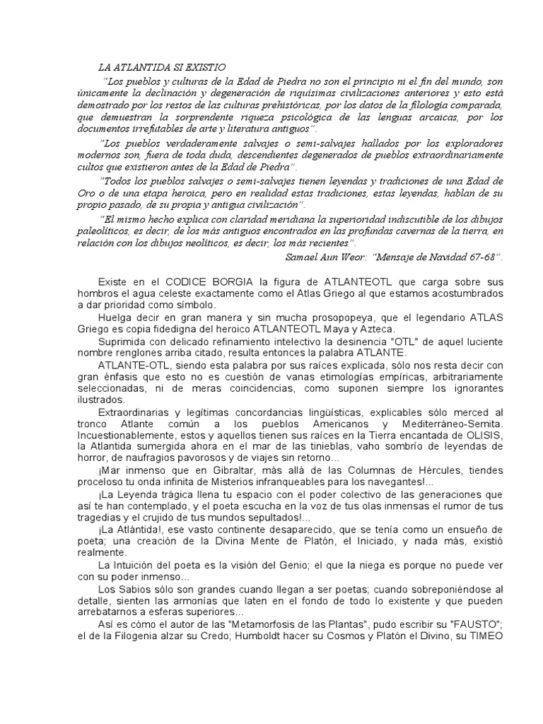 La Realidad de la Atlántida | PDF