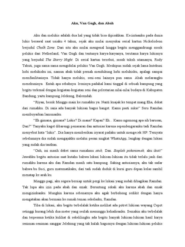 Alur Cerita Cerpen | PDF