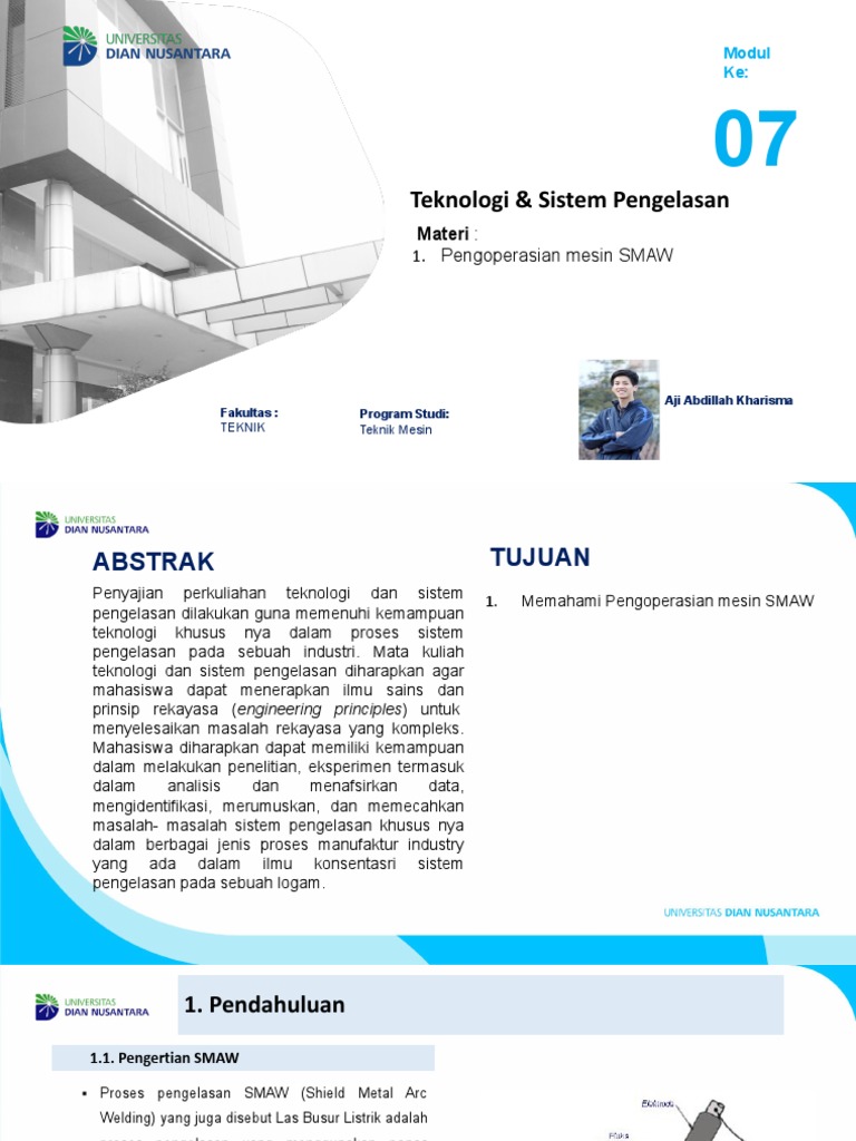 File PPT Pertemuan 7 (Teknologi & Sistem Pengelasan) | PDF