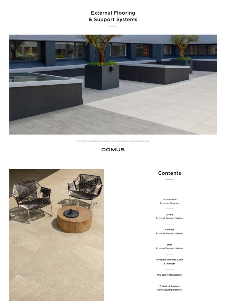 External Flooring Support Systems Brochure May 2021 v2 | PDF | Flooring ...