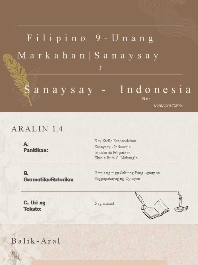 Filipino Presentation | PDF