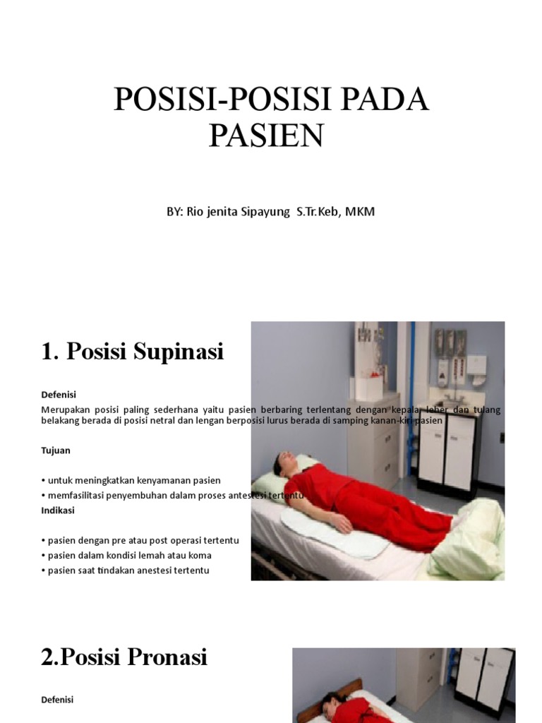 Posisi-Posisi Pada Pasien | PDF