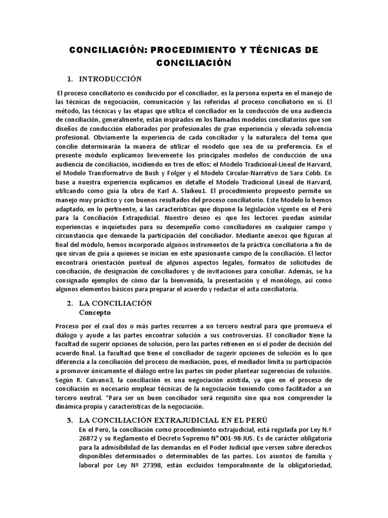 Conciliación PC3 | PDF | Mediación