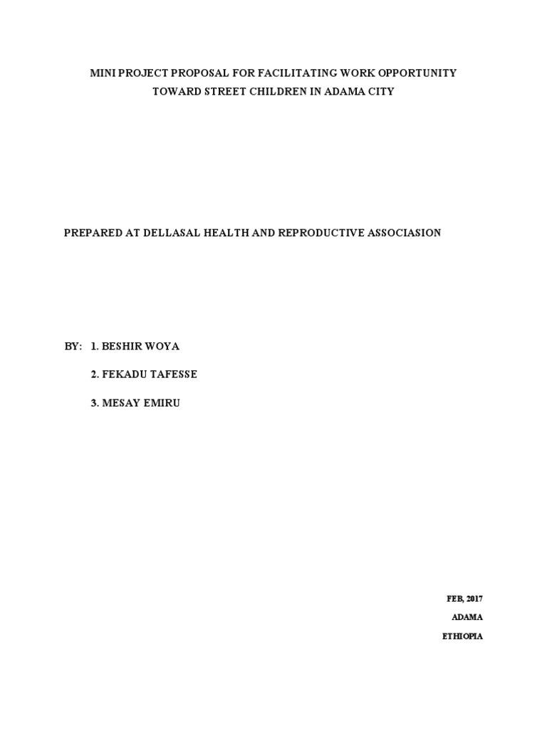 Project Proposal On Orphan Children Home | PDF | Human Trafficking ...