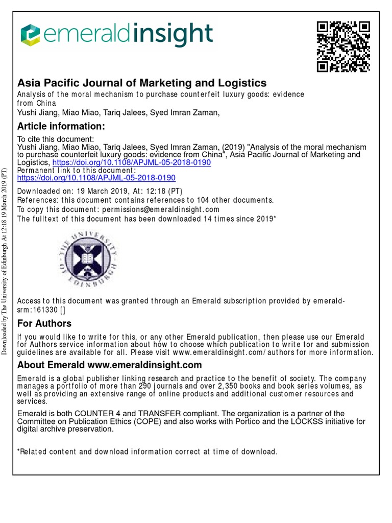 10.1108@apjml 05 2018 0190 | PDF | Behavior | Attitude (Psychology)