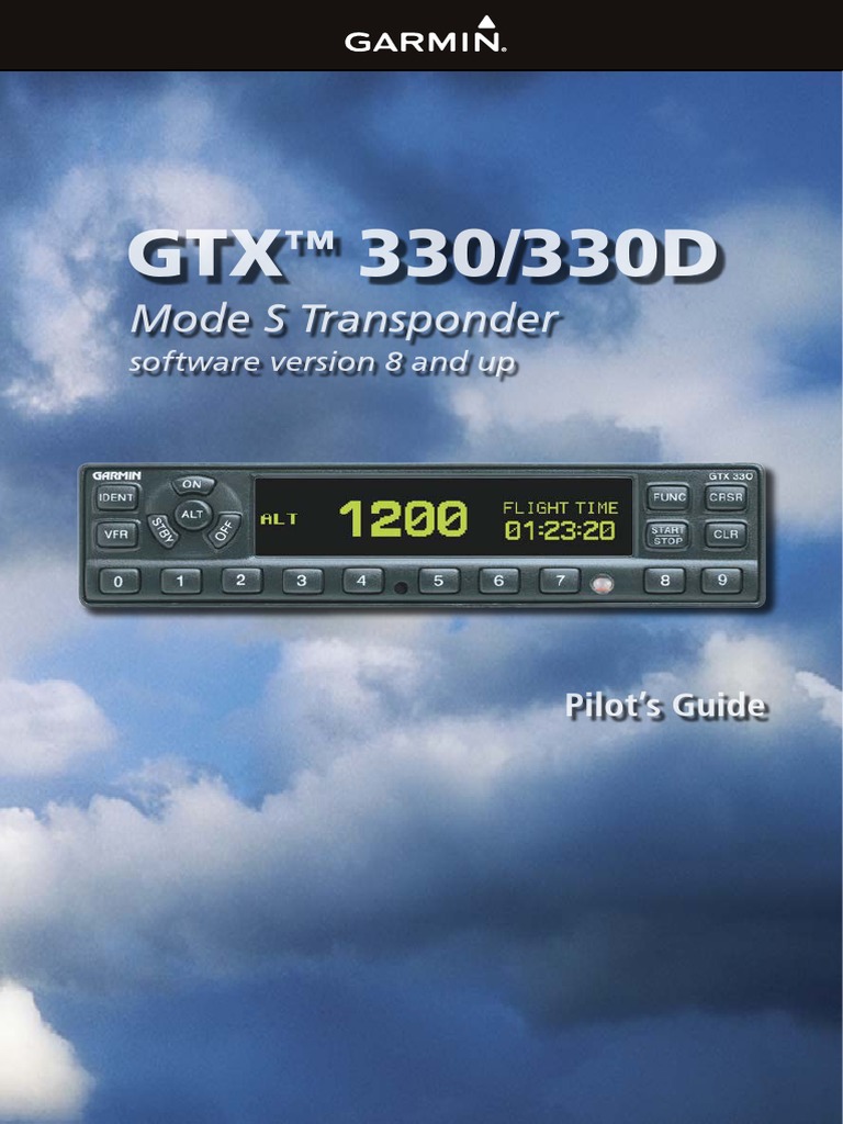 Garmin GTX-330D User Guide | PDF | Transponder (Aeronautics) | Computing