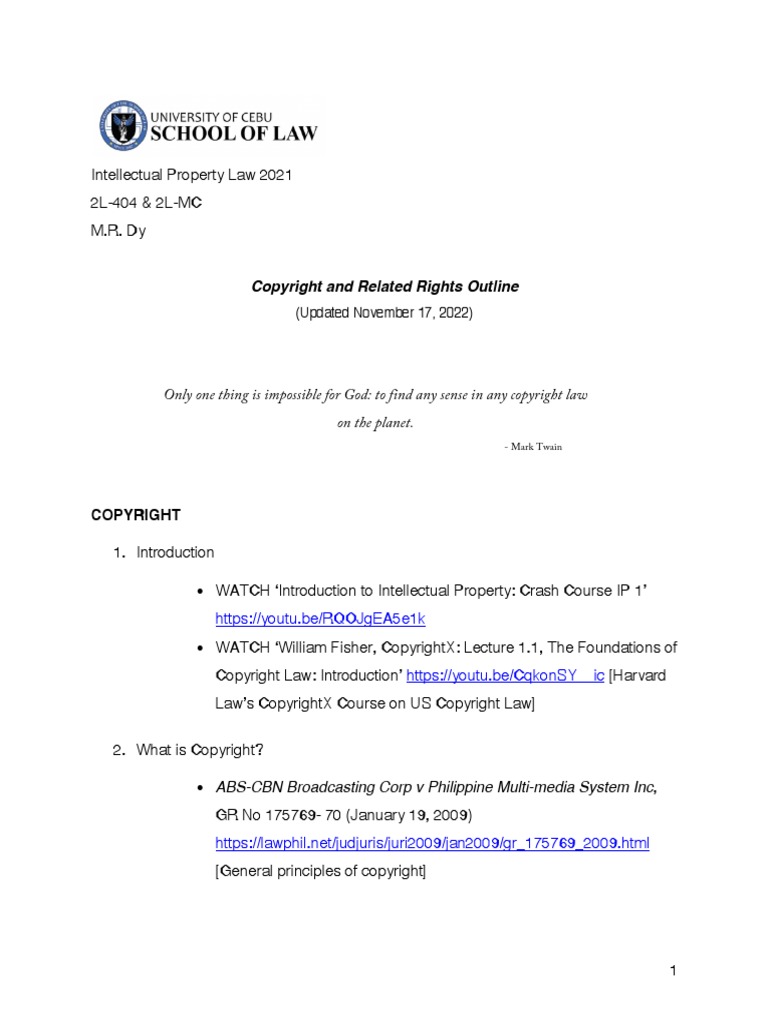 Copyright Law Overview and Key Concepts | PDF | Fair Use | Copyright