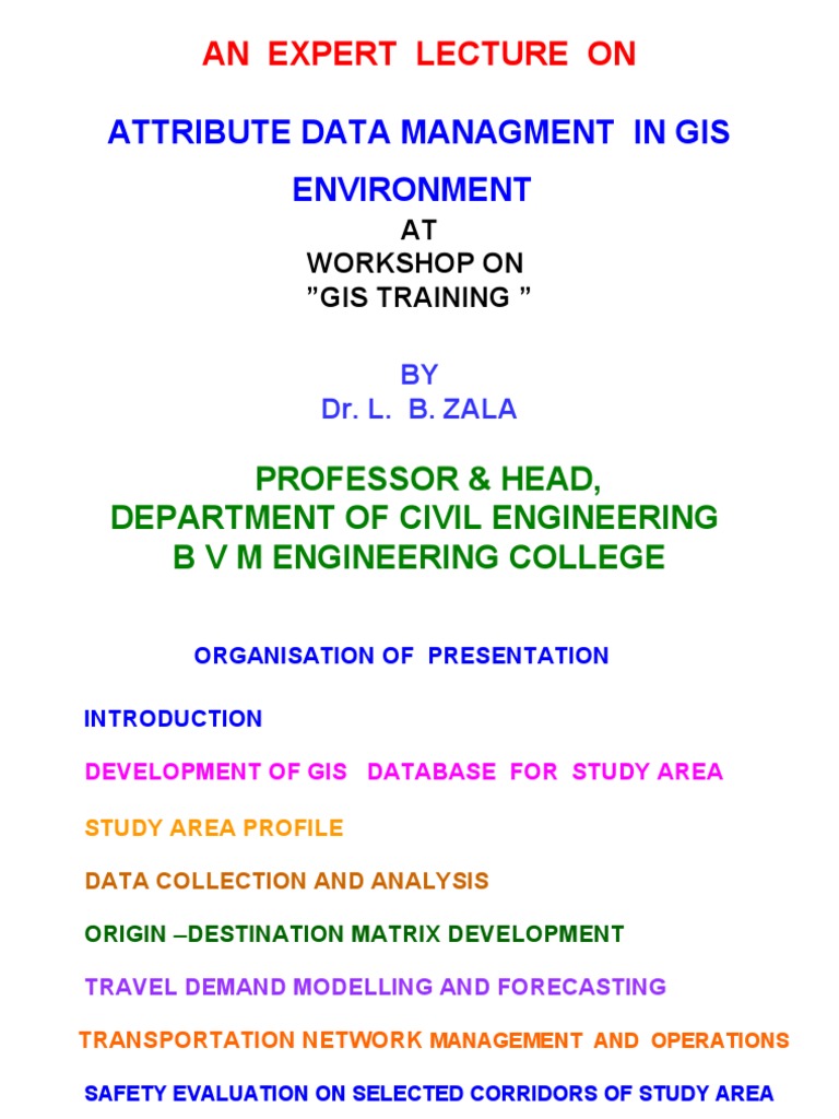 Developing A Gis Based Transportation Model For Regional Travel Demand Forecasting And Safety