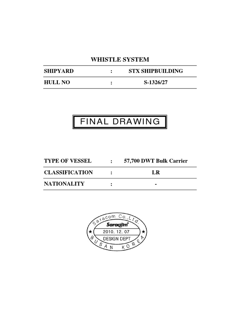E70 Whistle System | PDF | Valve | Engines