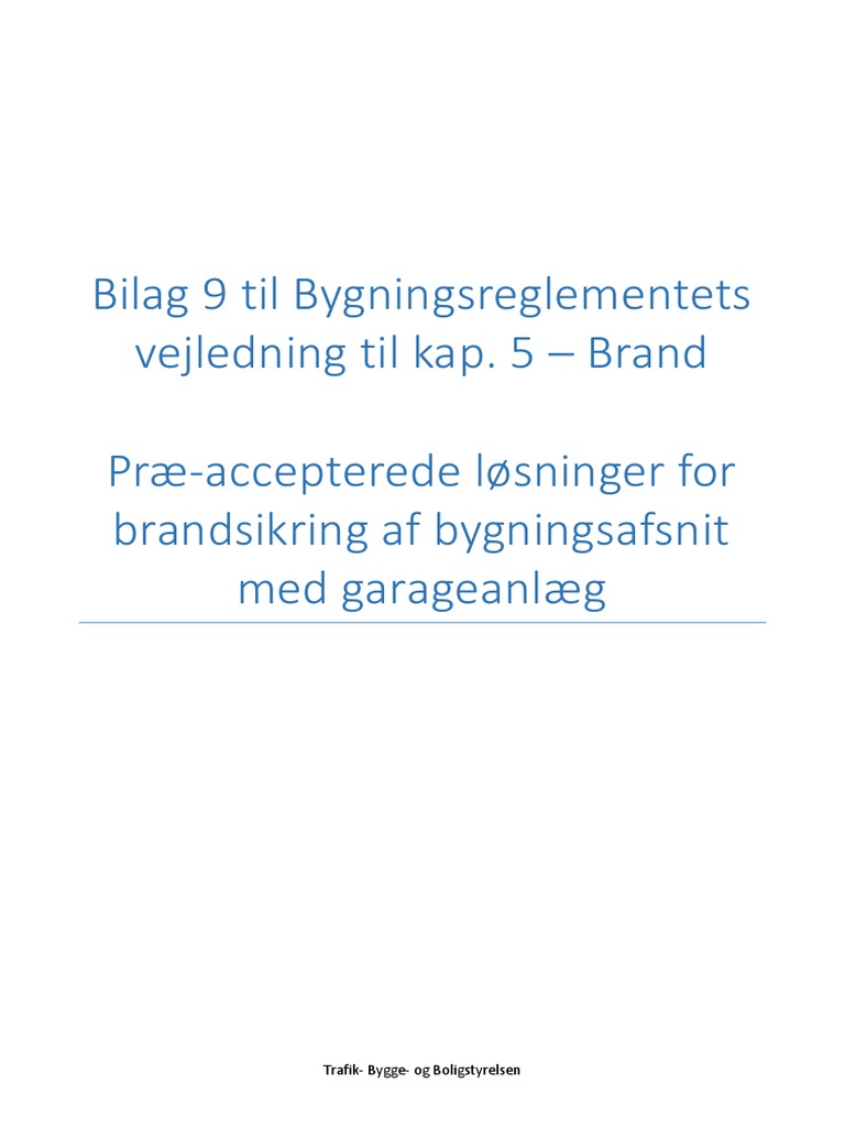 Bilag 9 Praeaccepterede Loesninger Bygningsafsnit Med Garageanlaeg 01022019 | PDF
