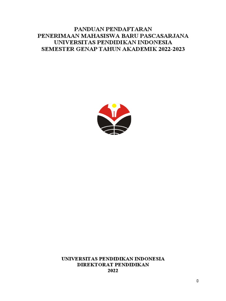 Panduan Pendaftaran S2 UPI 2022-2023 | PDF