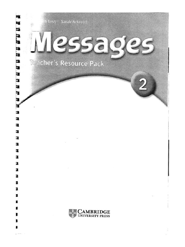 Messages 2 Teacher S Resource Pack | PDF