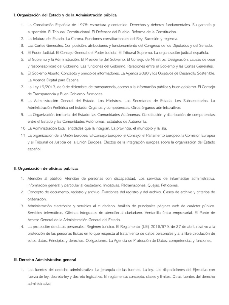 Esquema Temas AGE | PDF | Presupuesto | Gobernancia