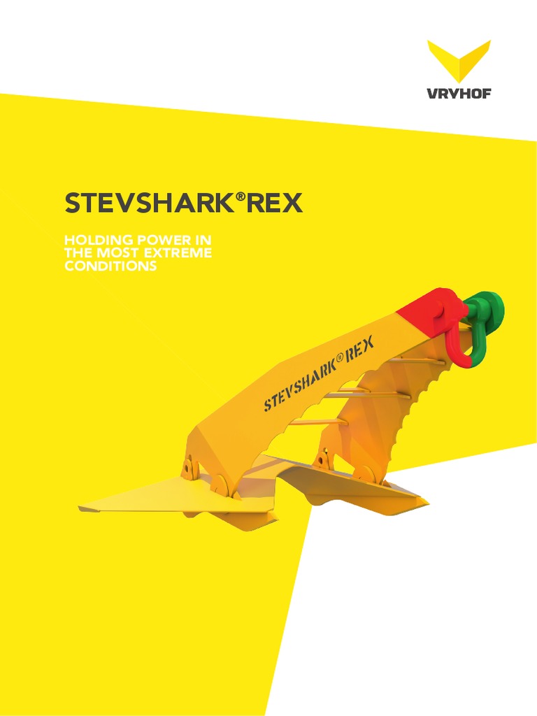 V.001 Vryhof Product Brochure STEVSHARK REX For Web | PDF | Anchor