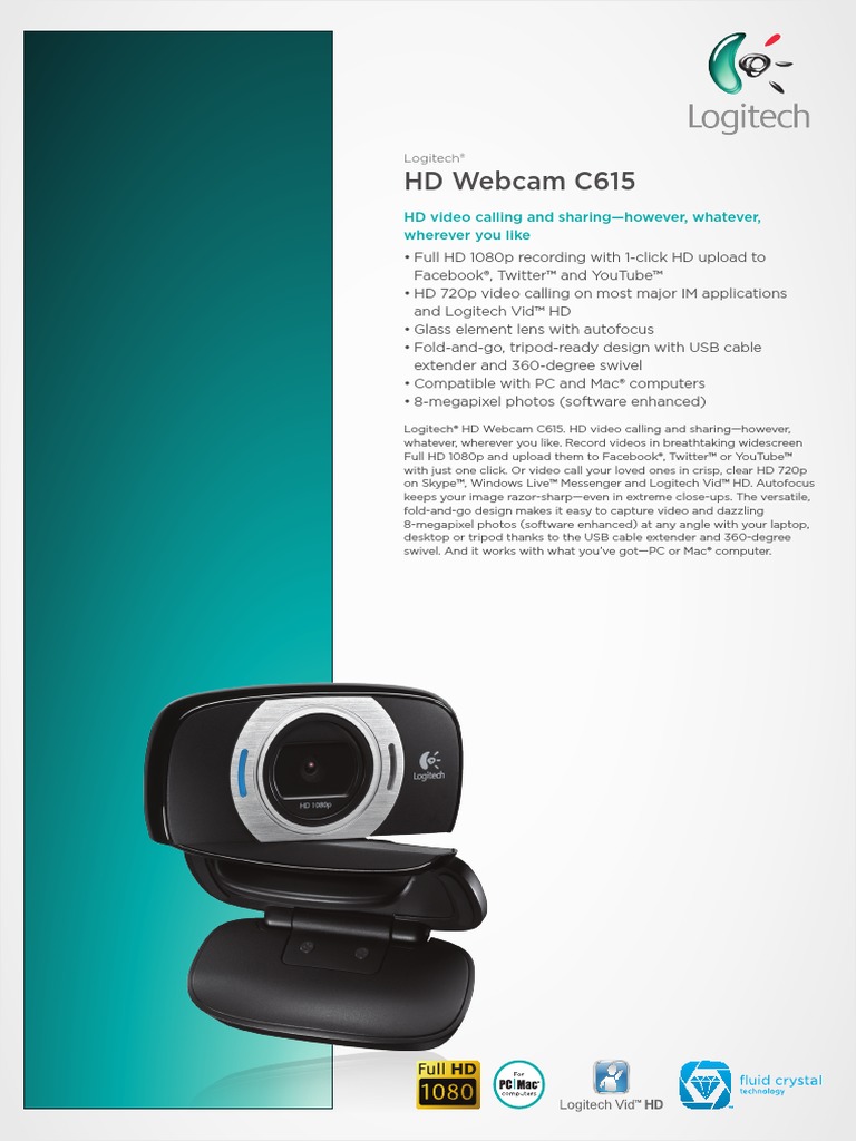 Logitech c615 Web Cam | Download Free PDF | Computer Hardware ...