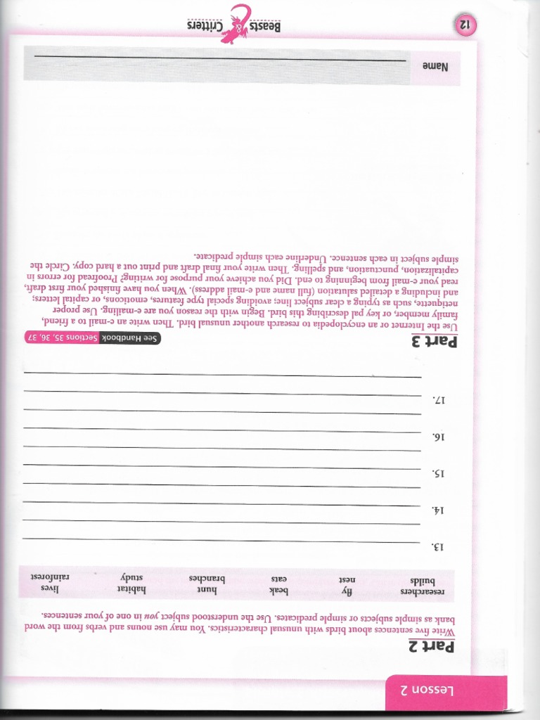 Simple Subjects Pred 2 | PDF