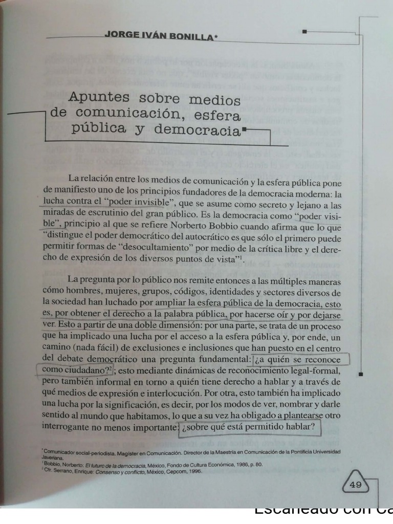 Jorge Ivan Bonilla Lo Público | PDF