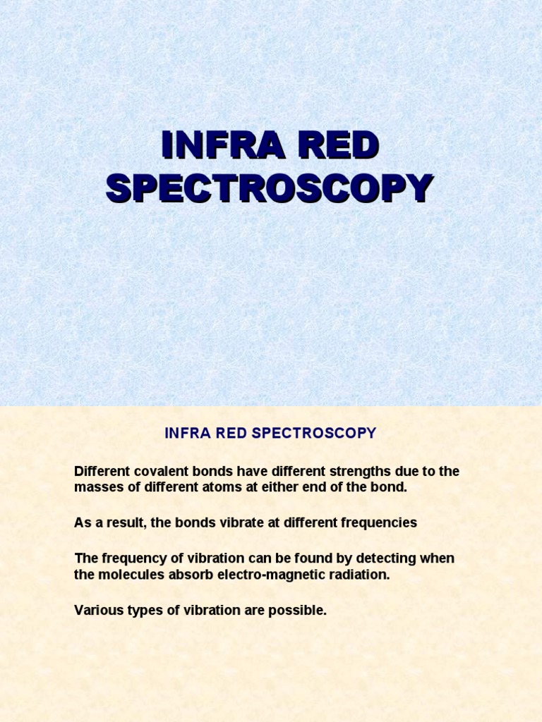 An In-Depth Exploration of Infrared Spectroscopy: Understanding ...