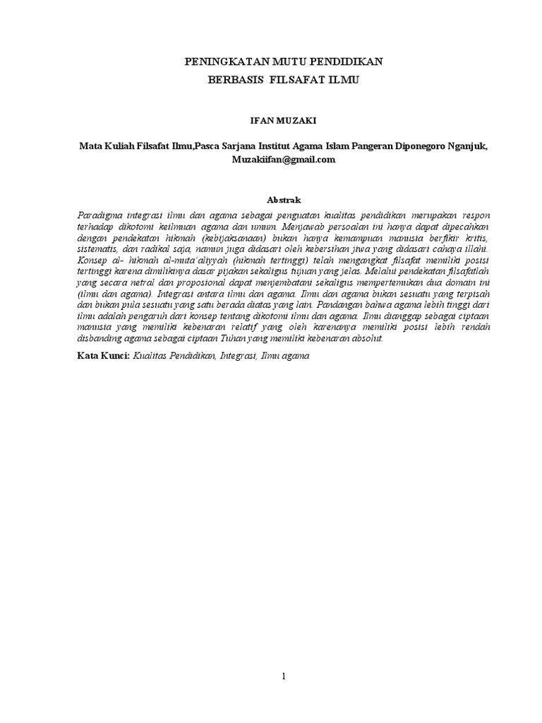 Artikel Bapak | PDF | Ilmu Sosial | Sains & Matematika