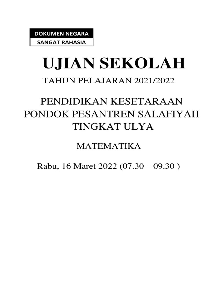 Matematika Ulya | PDF