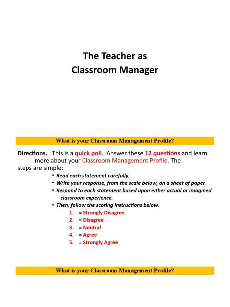 Classroom Management | PDF | Classroom Management | Teachers Classroom Management | PDF | Classroom Management | Teachers