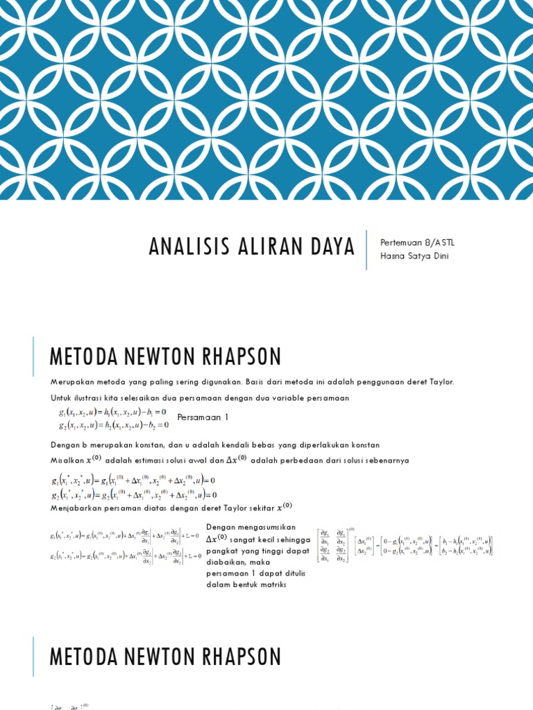 Metode Newton-Rhapson dalam Analisis Daya | PDF