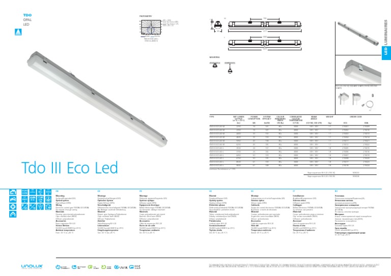 Tdo III Eco Led | PDF | Electromagnetic Radiation | Interior Design