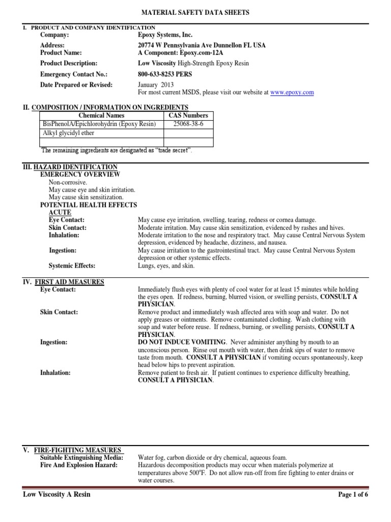 Additive MSDS | PDF | Firefighting | Dangerous Goods