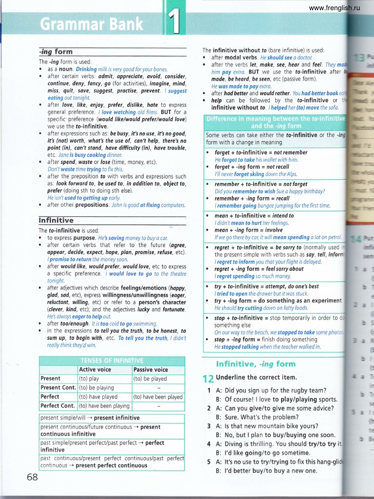 Prime - Time - 3 - WB - Verb + - Ing or Verb + Infinitive P - 68-69 | PDF