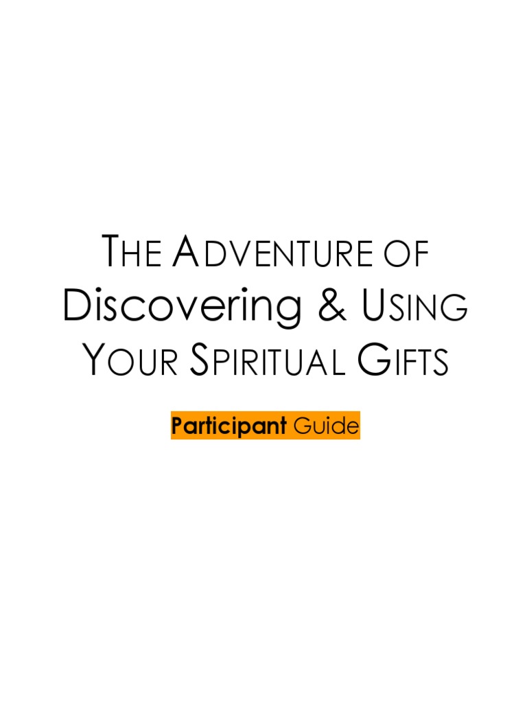 Discovering Your Spiritual Gifts | PDF | Spiritual Gift | Jesus