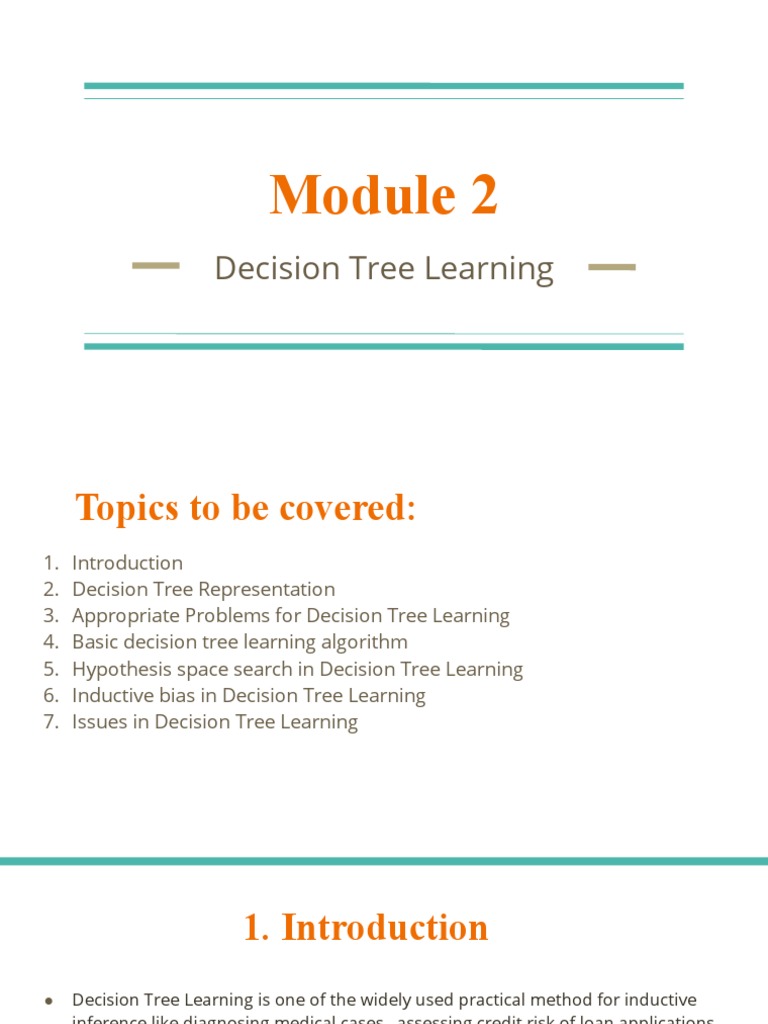 Module 3-Decision Tree Learning | PDF