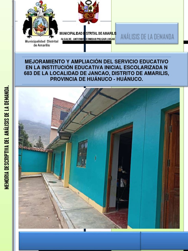 Análisis de Demanda Educativa en Jancao | PDF