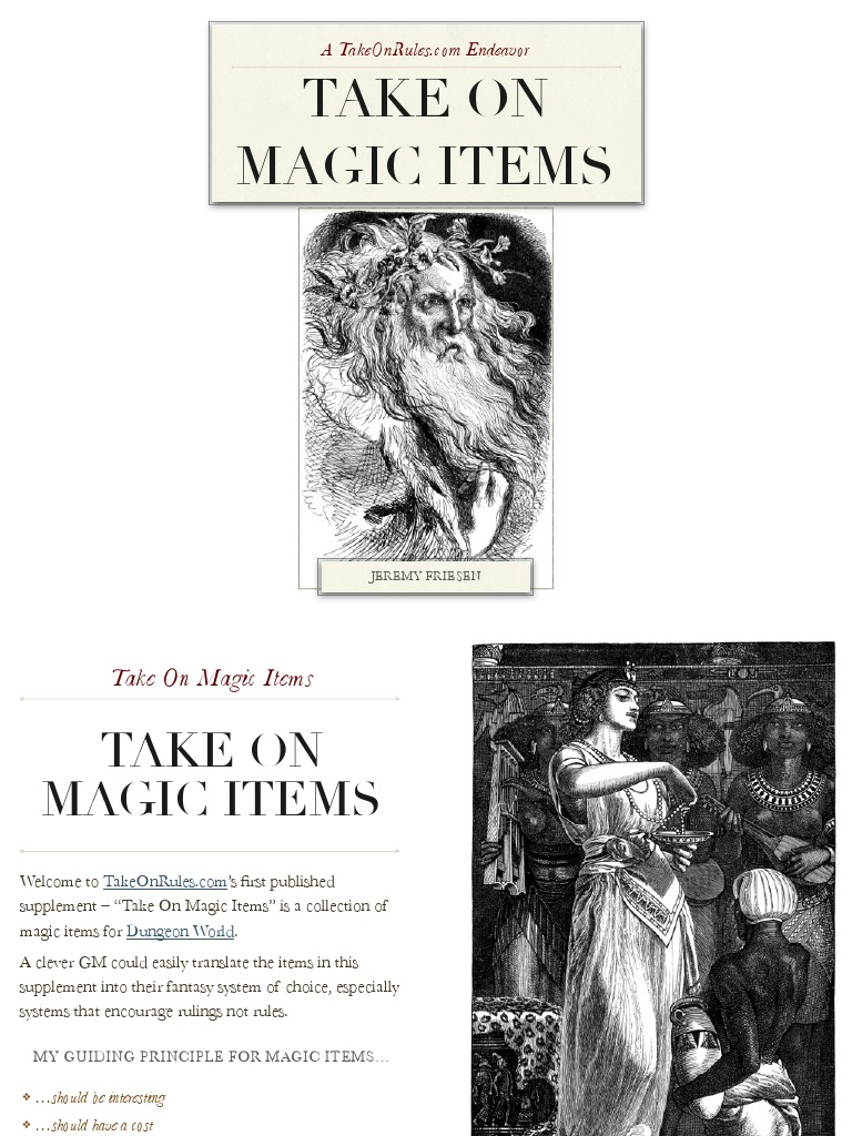 Take On Magic Items | PDF