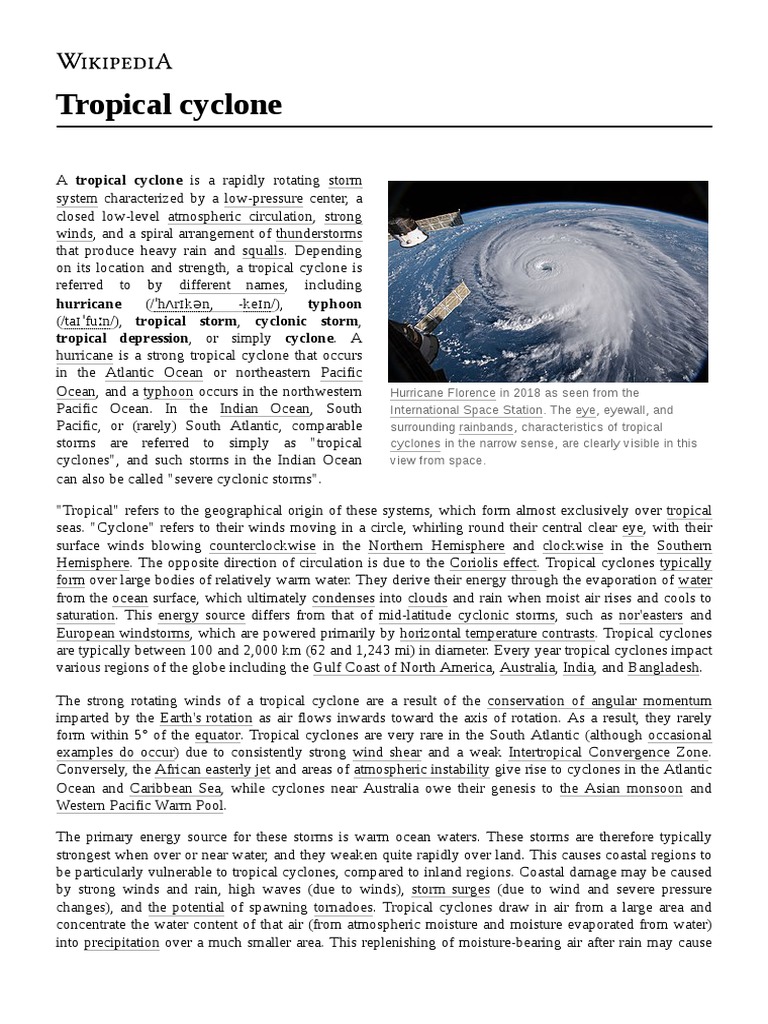 Tropical Cyclone | PDF | Tropical Cyclones | Eye (Cyclone)