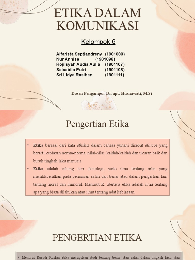 Kelompok 6 Etika Kie S1-7C | PDF