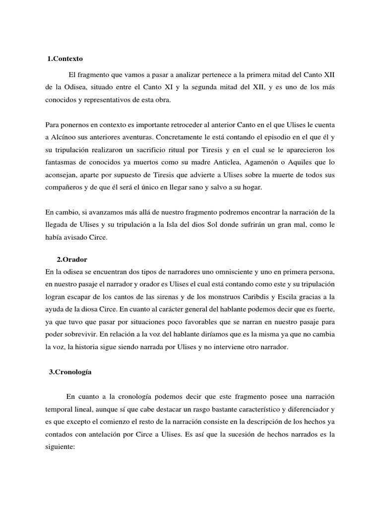 Canto XII Odisea | PDF | Divina Comedia | Infierno (Dante)