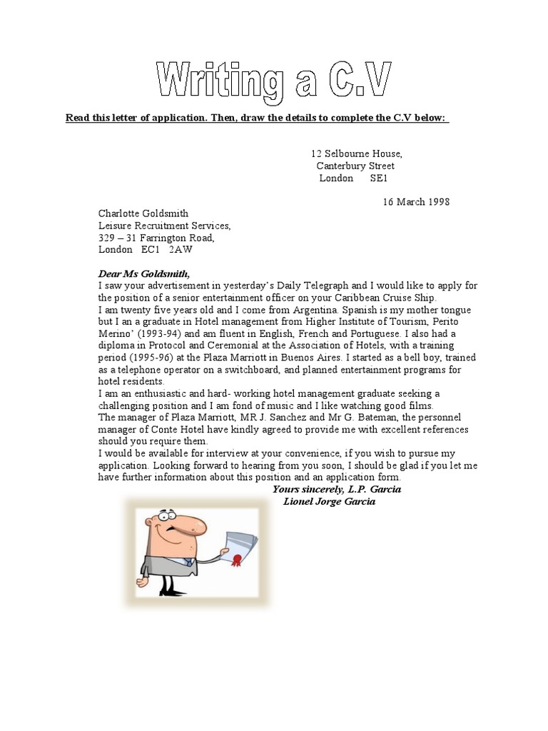 Engaging CV Writing Activities | PDF