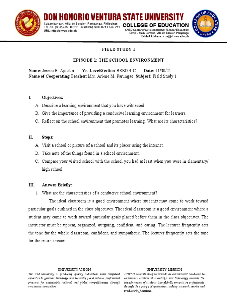 FS 1 - Episode 1 | PDF | Classroom | Teachers