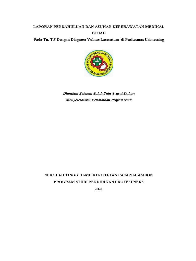 Asuhan Keperawatan Vulnus Laceratum | PDF | Sains & Matematika