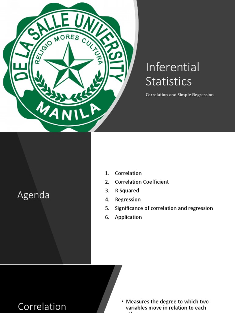 (LBOLYTC) Inferential Statistics (Correlation and Simple Regression) | PDF