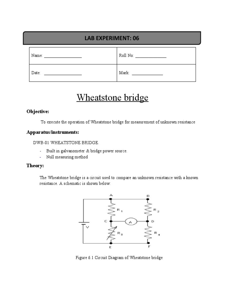 Experiment 06 | Download Free PDF | Resistor | Electrical Resistance And Conductance