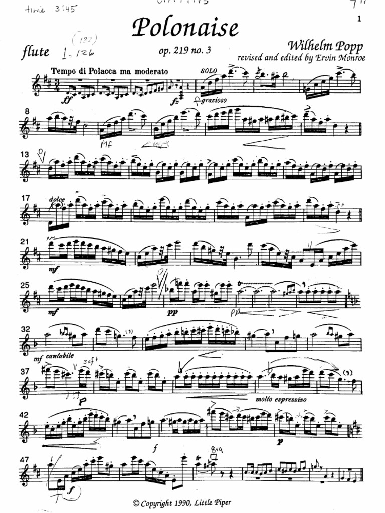 Popp, Polonaise | PDF