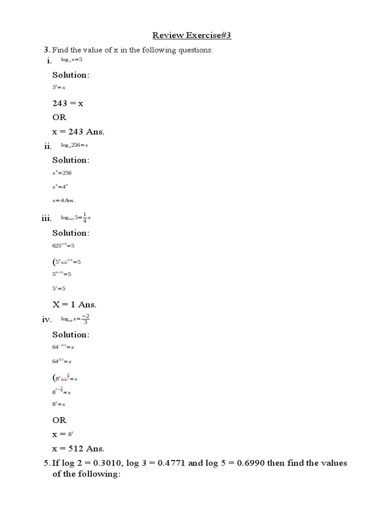 Review Exercise#3 | PDF